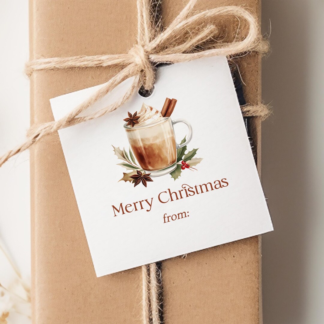 Christmas Hot Cocoa Tags Printable, Printable Chocolate Gift Labels ...