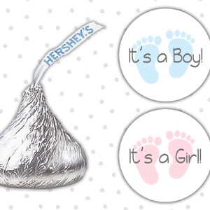 Hershey Kiss Stickers Baby Shower 108 Hershey Kiss Labels Baby Shower ...