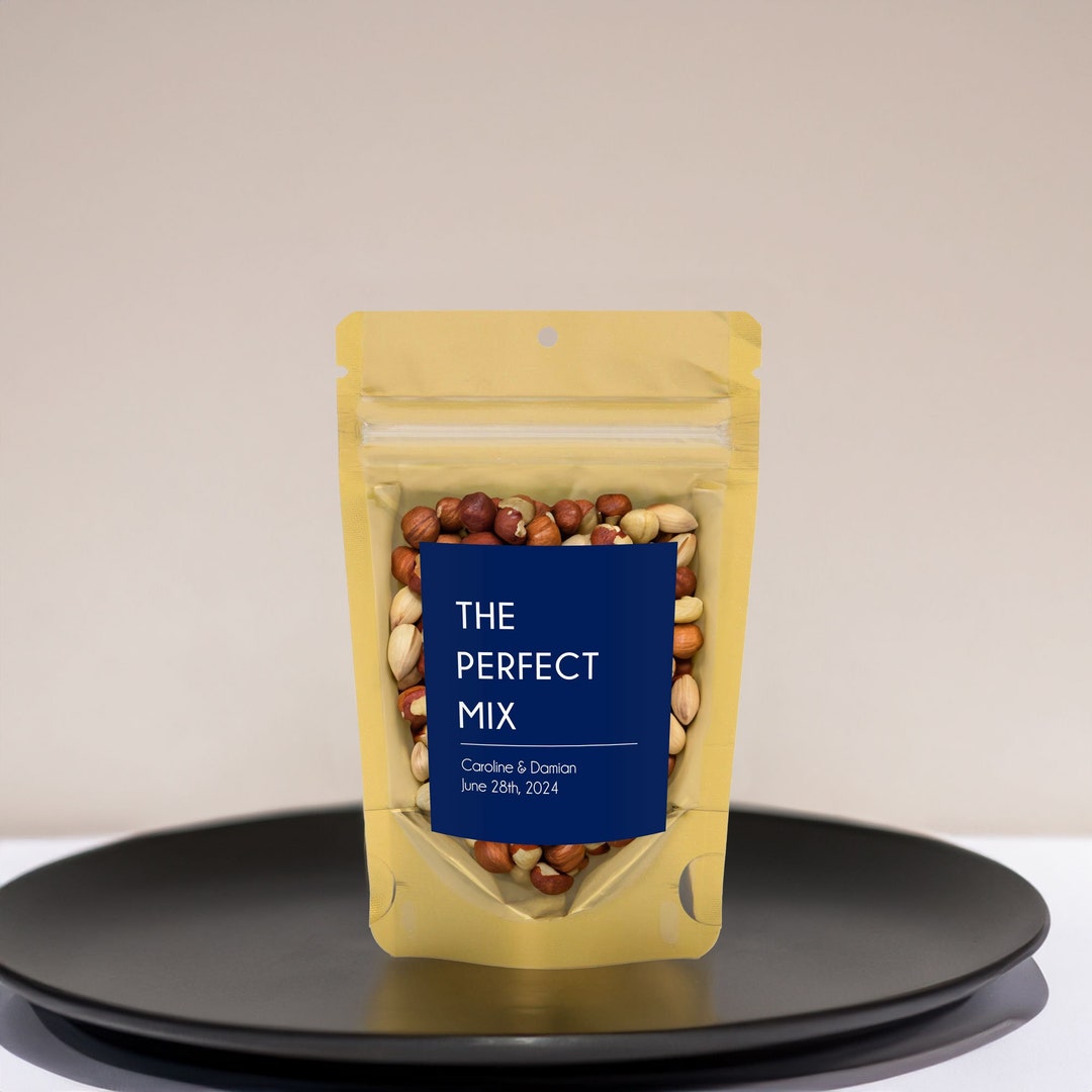 The Perfect Mix Bags, Trail Mix Bags for Wedding, Bridal Shower Favors ...