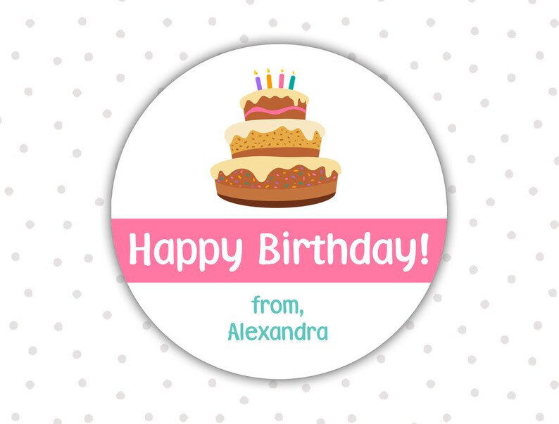 Happy Birthday Stickers Happy Birthday Labels Happy - Etsy