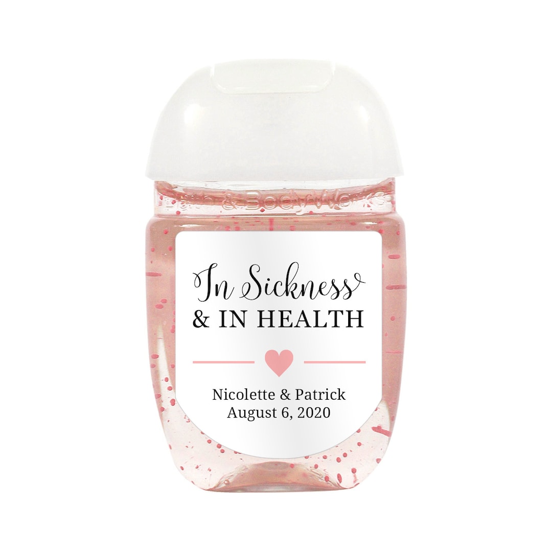 In Sickness and in Health Label in Sickness and in Health Sticker Hand ...