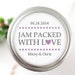 Jam Packed With Love Stickers Wedding Jam Labels RW002 - Etsy
