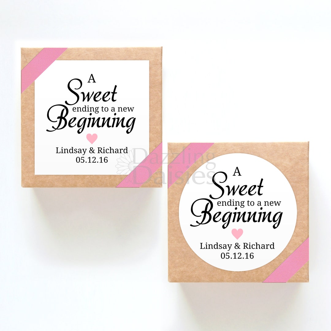 A Sweet Ending to a New Beginning Stickers - A Sweet Ending Stickers - Etsy