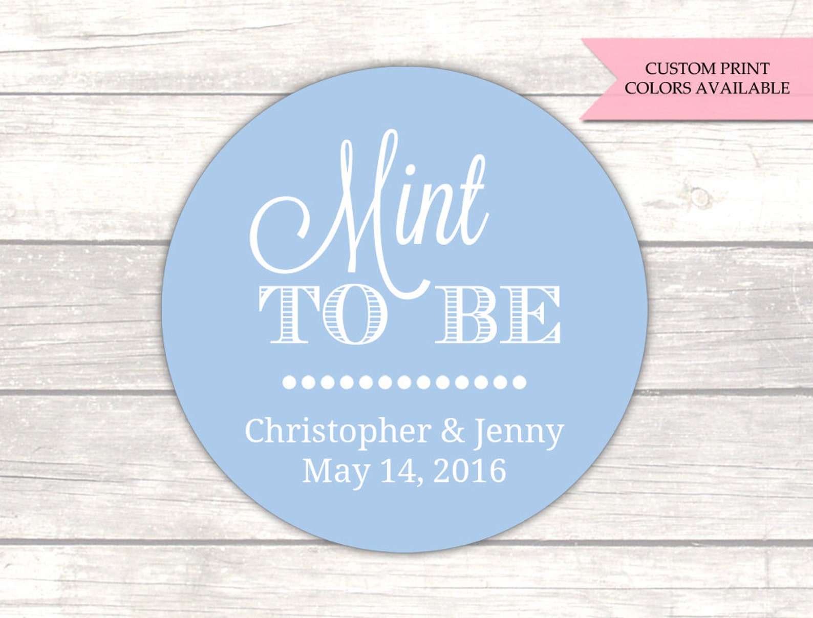 Mint to Be Labels Mint to Be Stickers Mint to Be Wedding - Etsy