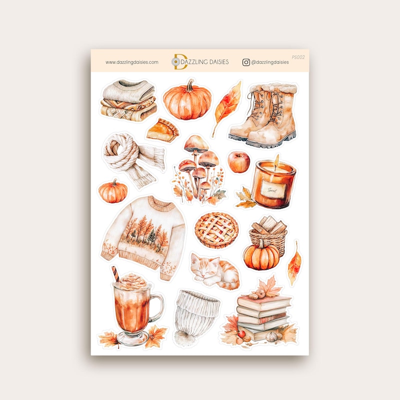 Fall Stickers - Etsy