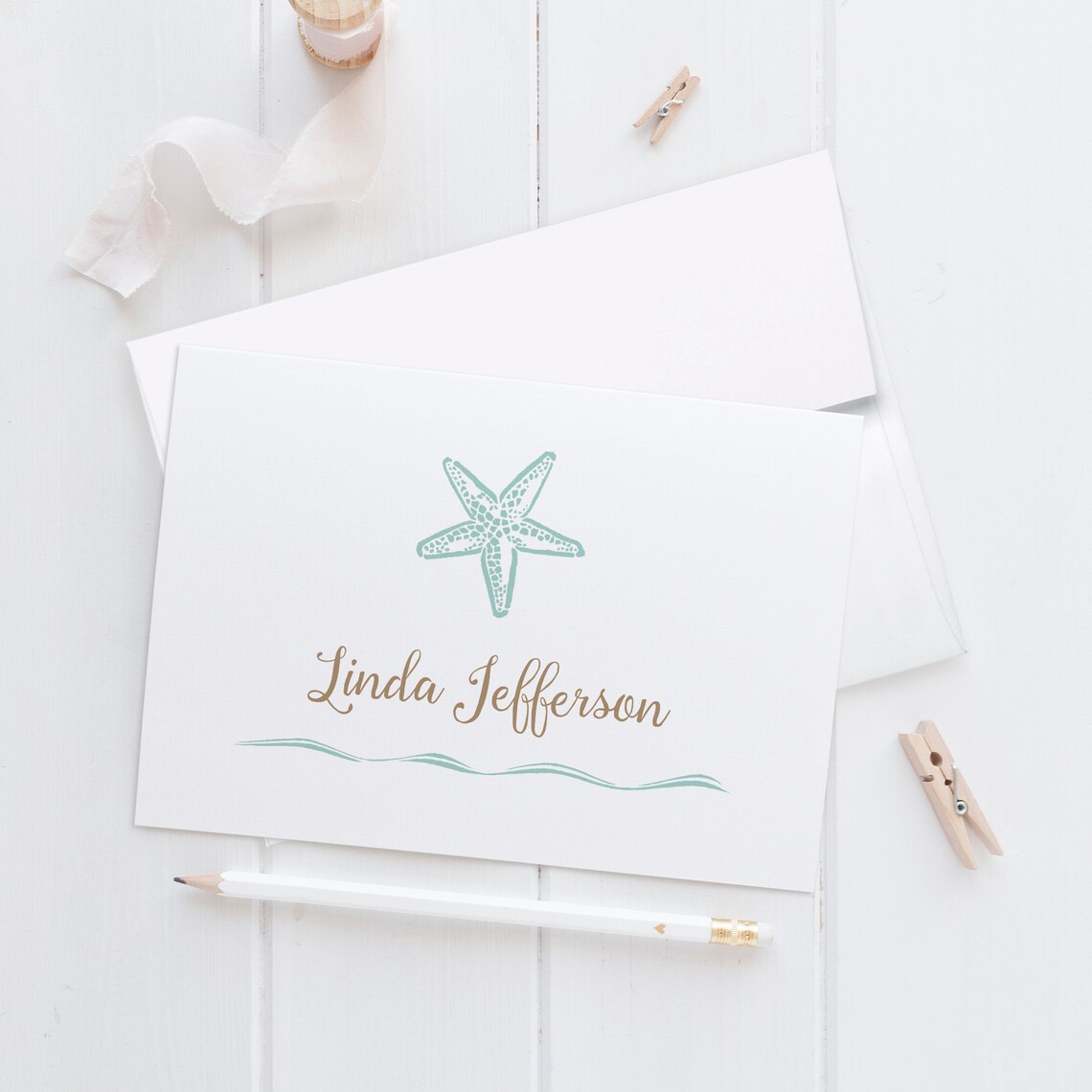 Nautical Note Cards 10 Nautical Notecards Beach Themed - Etsy