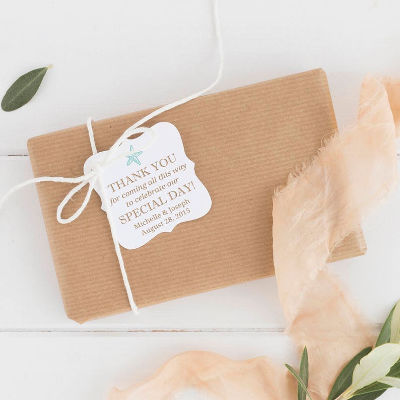 Destination Wedding Tags, Hotel Guest Gift Tags, Personalized Thank You ...