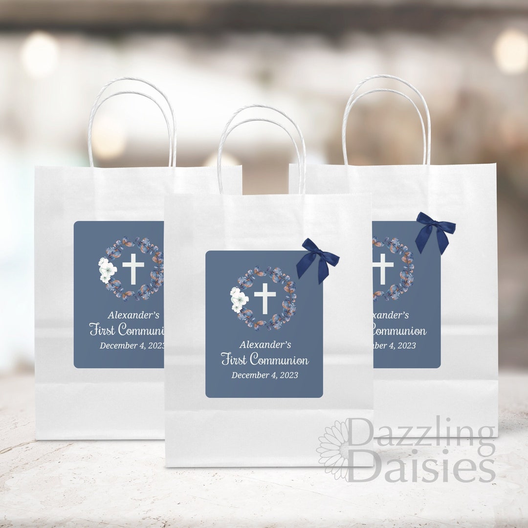 Communion Favor Bags Baptism Favor Bags Christening Favor Bags First ...