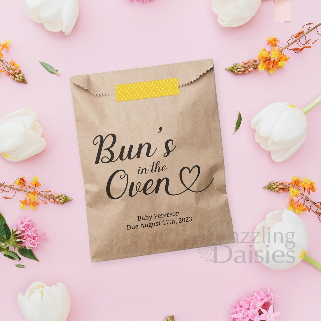 Bun in the Oven Bag, Buns in the Oven Pastry Bag for Bread - Baby ...