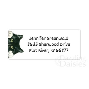 Cat Return Address Labels, Rectangle Mailing Labels, Address Stickers ...