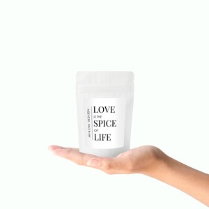 Spices Wedding Favor Pouch, Love is the Spice of Life, Spice Packets ...