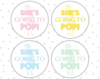 Shes Going to Pop Stickers Ready to Pop Stickers Ready to - Etsy