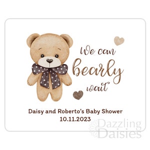 We Can Bearly Wait Bags We Can Bearly Wait Gift Bags Teddy Bear Baby ...