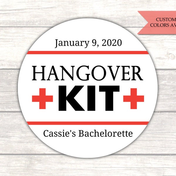 Hangover Kit Decals - Etsy