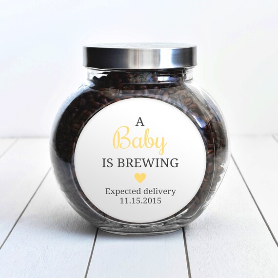 A Baby is Brewing Sticker A Baby is Brewing Label Baby is - Etsy