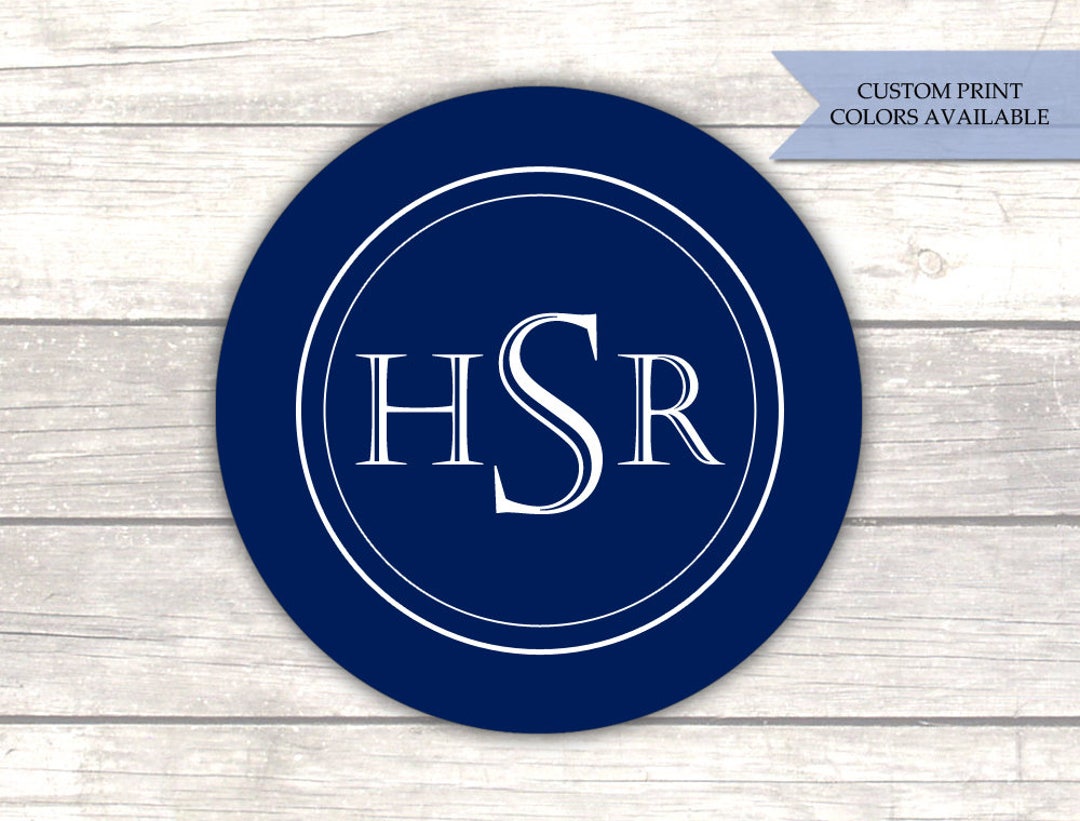 Monogram Sticker Monogram Sticker Sheets Monogram Labels - Etsy
