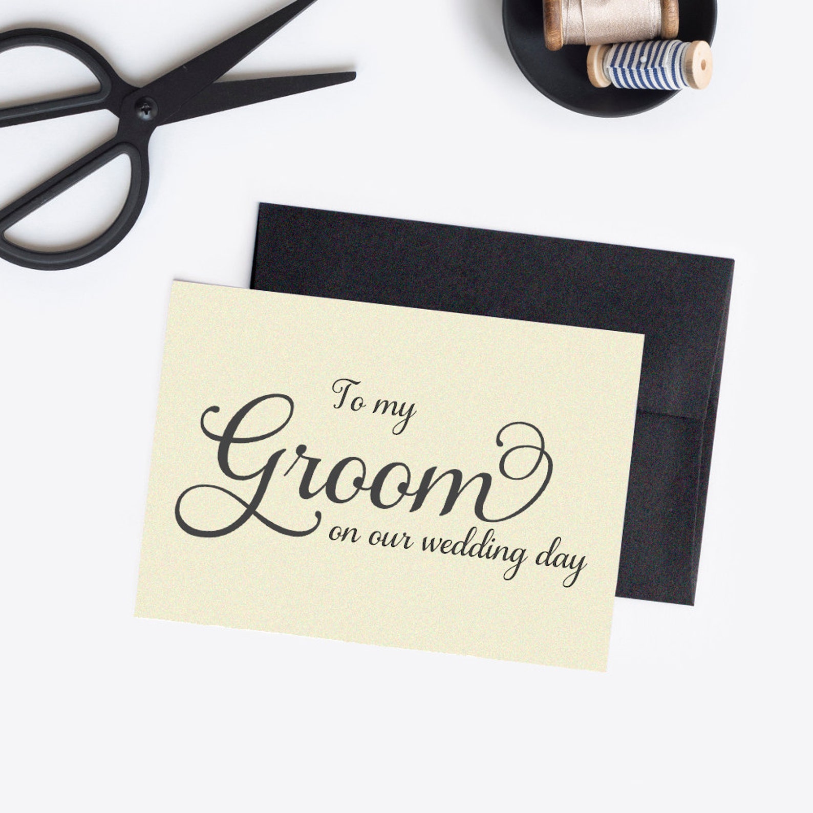 To My Groom Card to My Groom on Our Wedding Day Wedding - Etsy