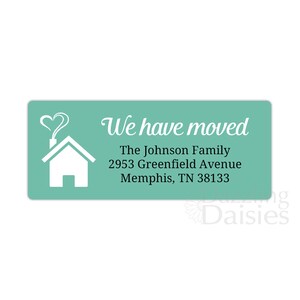 We Have Moved Return Address Labels, Change of Address Stickers ...