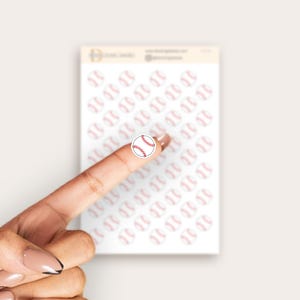 Baseball Practice Planner Sticker, Mini Sports Stickers for Calendar ...