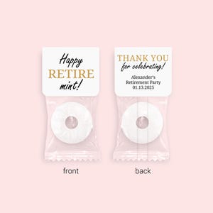 Retiremints Favors, Retirement Mints Labels, Personalized Life Savers ...