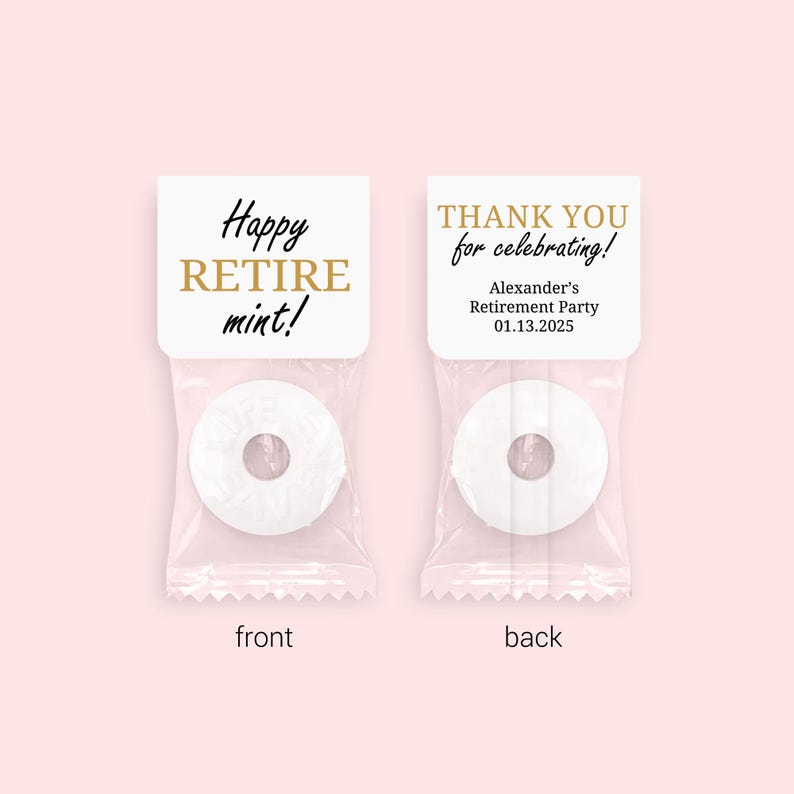 Retiremints Favors, Retirement Mints Labels, Personalized Life Savers ...