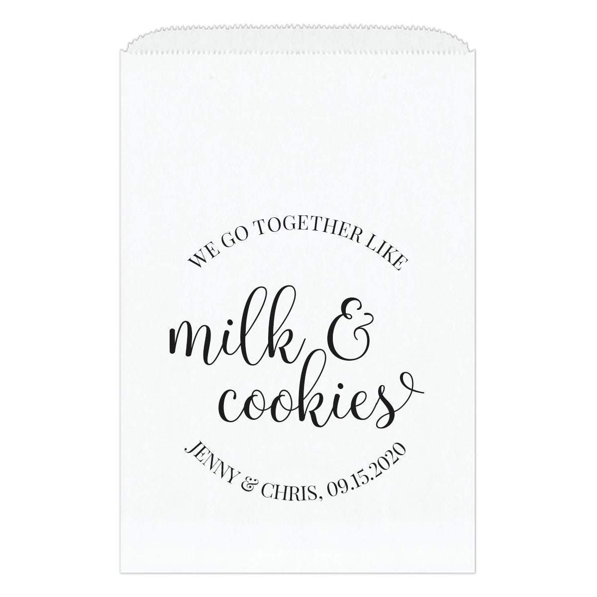 We Go Together Like Milk and Cookies Bags Milk and Cookies - Etsy