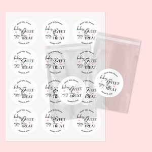 Babies Are Sweet Please Enjoy a Treat Bags and Stickers, Baby Shower ...