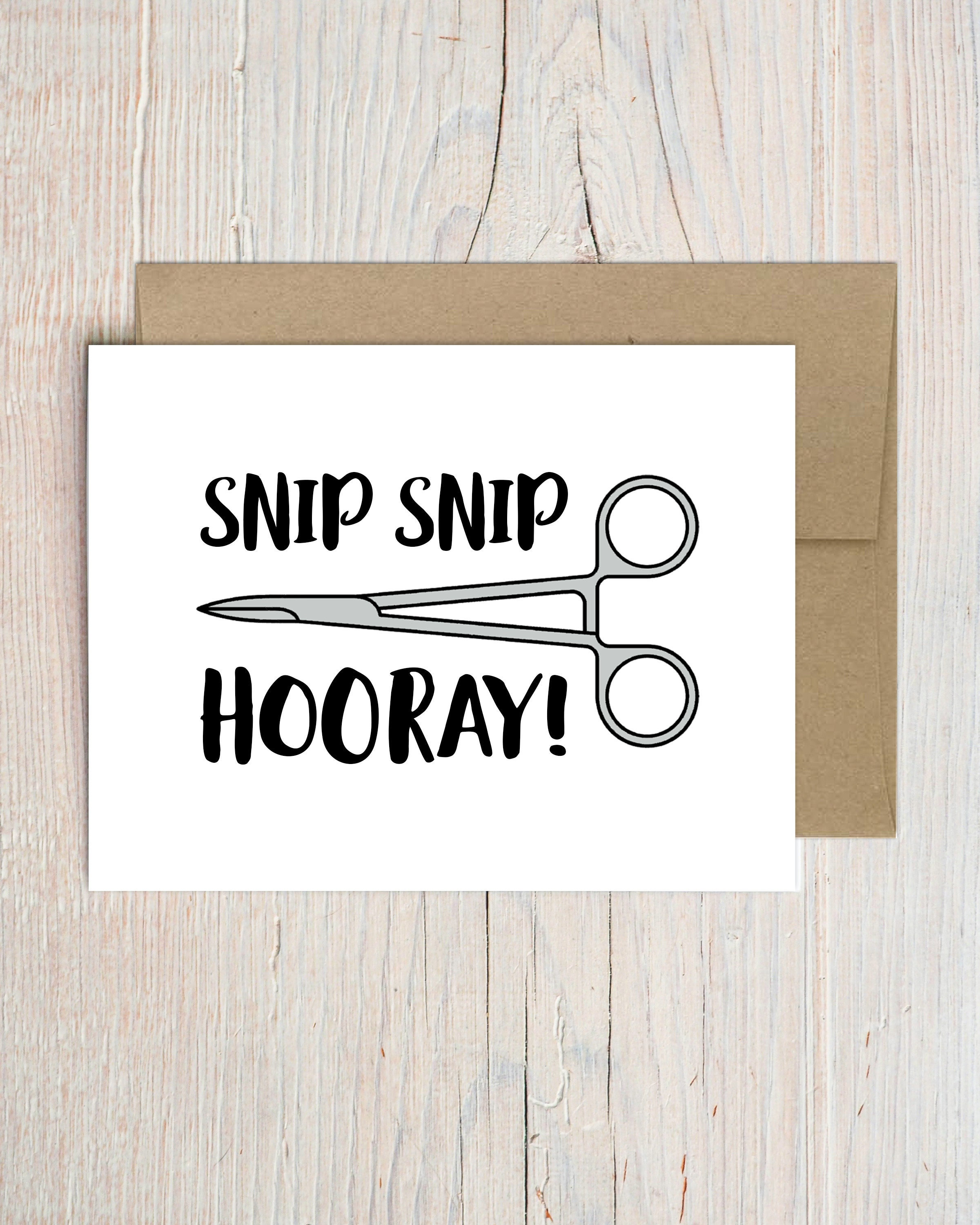 Party Supplies JAXandMARA Snip Snip Hooray Vasectomy Gift Paper & Party ...