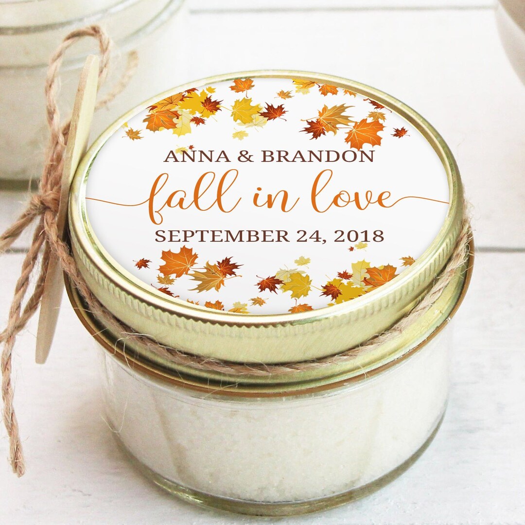 Fall in Love Stickers Fall Wedding Sticker Fall Wedding - Etsy
