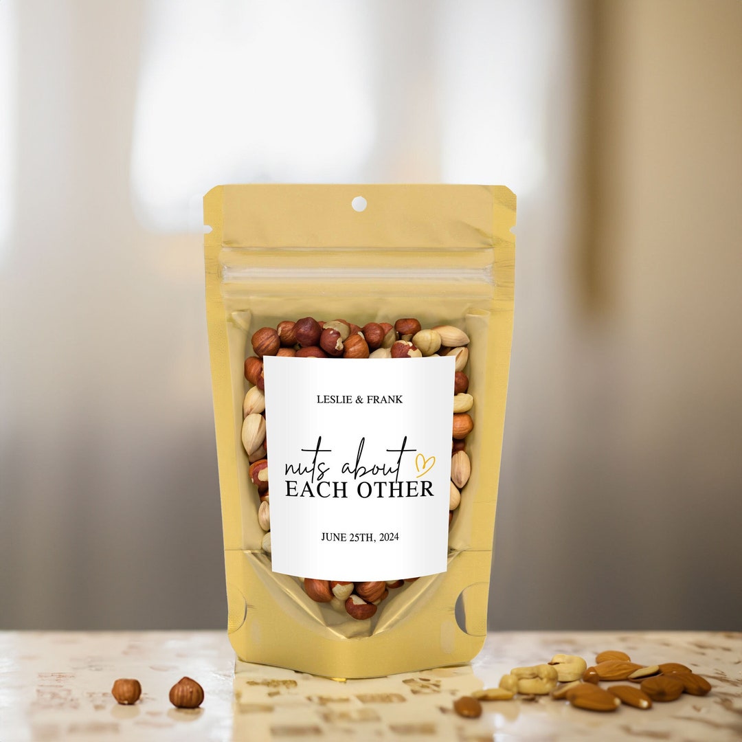 Trail Mix Bags for Wedding, Bridal Shower Favors, Mixed Nuts Favor ...