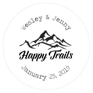 Happy Trails Stickers Trail Mix Stickers Trail Mix Labels - Etsy