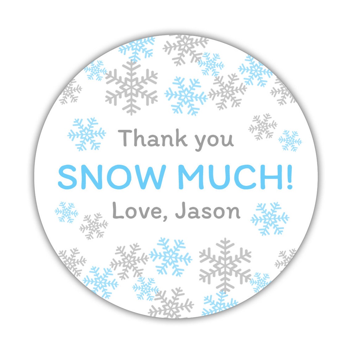 Thank You Snow Much Stickers Winter Onederland Stickers - Etsy