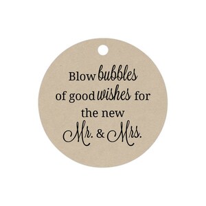 Wedding Bubble Tags - Bubble Tags - Bubble Tags Wedding - Bubble Favor ...