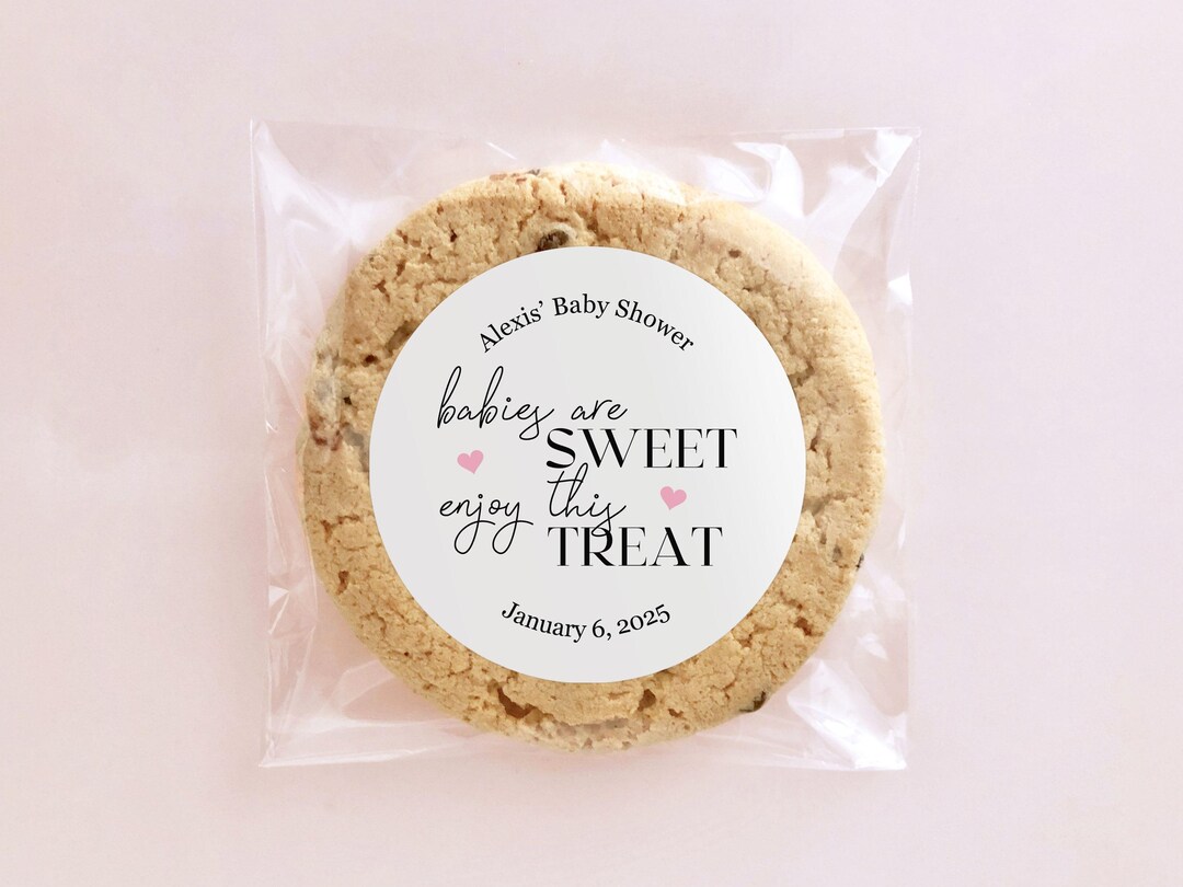 Babies Are Sweet Please Enjoy a Treat Bags and Stickers, Baby Shower ...