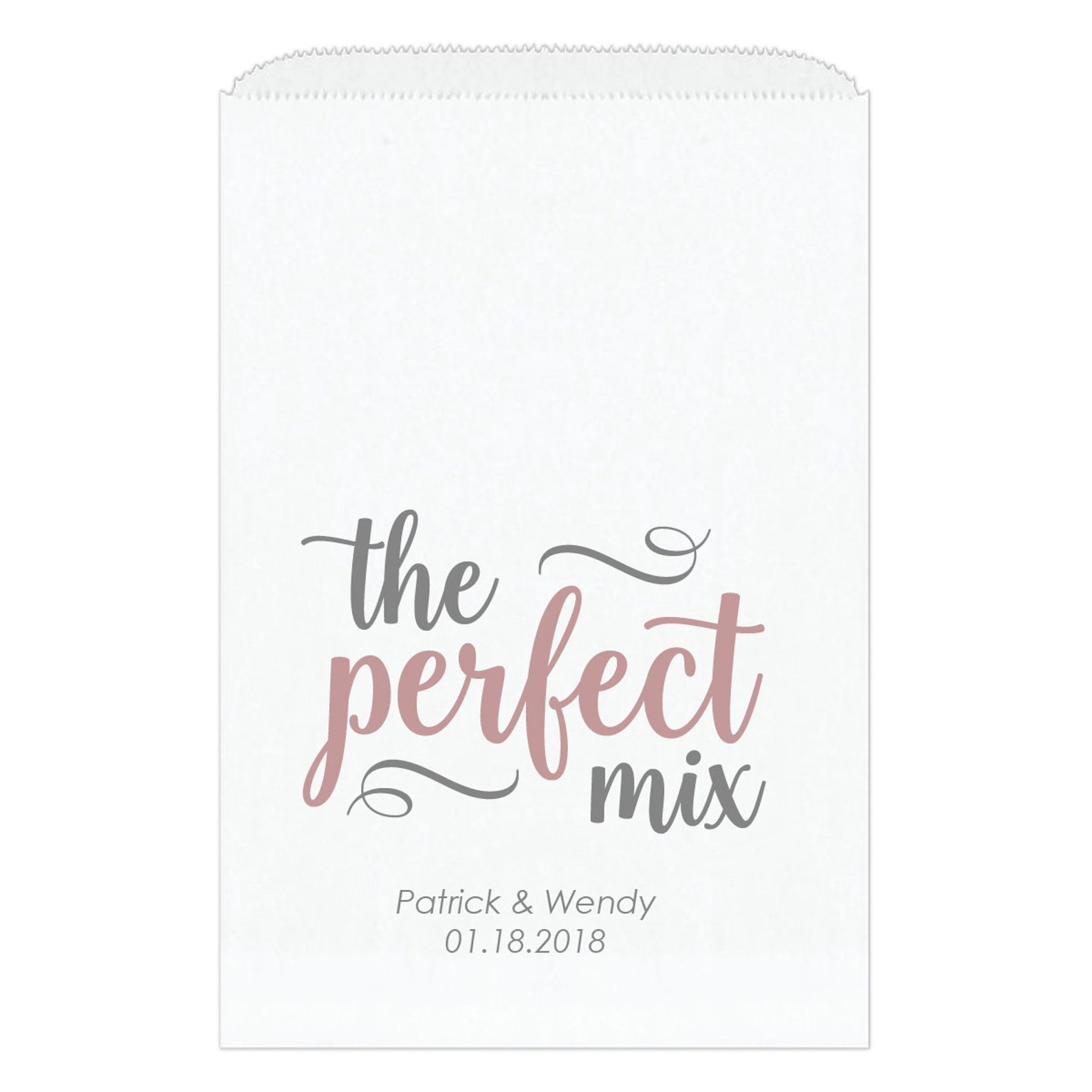The Perfect Mix Bags, Personalized Trail Mix Wedding Favors, Chex Mix ...