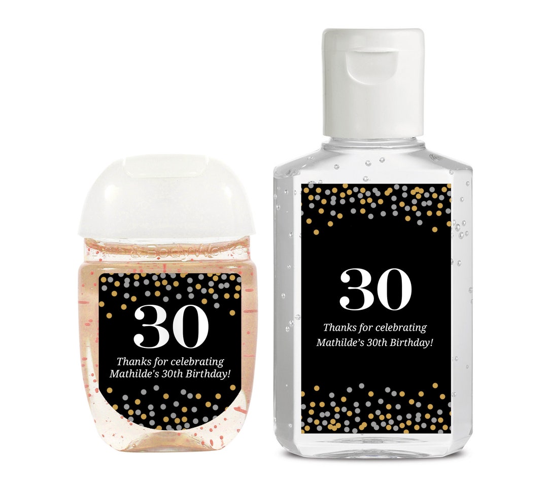 Hand Sanitizers Labels for Birthday, Anniversary Favor Idea, Favor ...