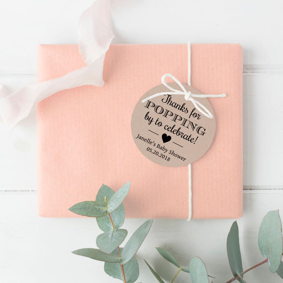 Thanks for Popping by Tags Thanks for Popping by Baby Shower Tags ...