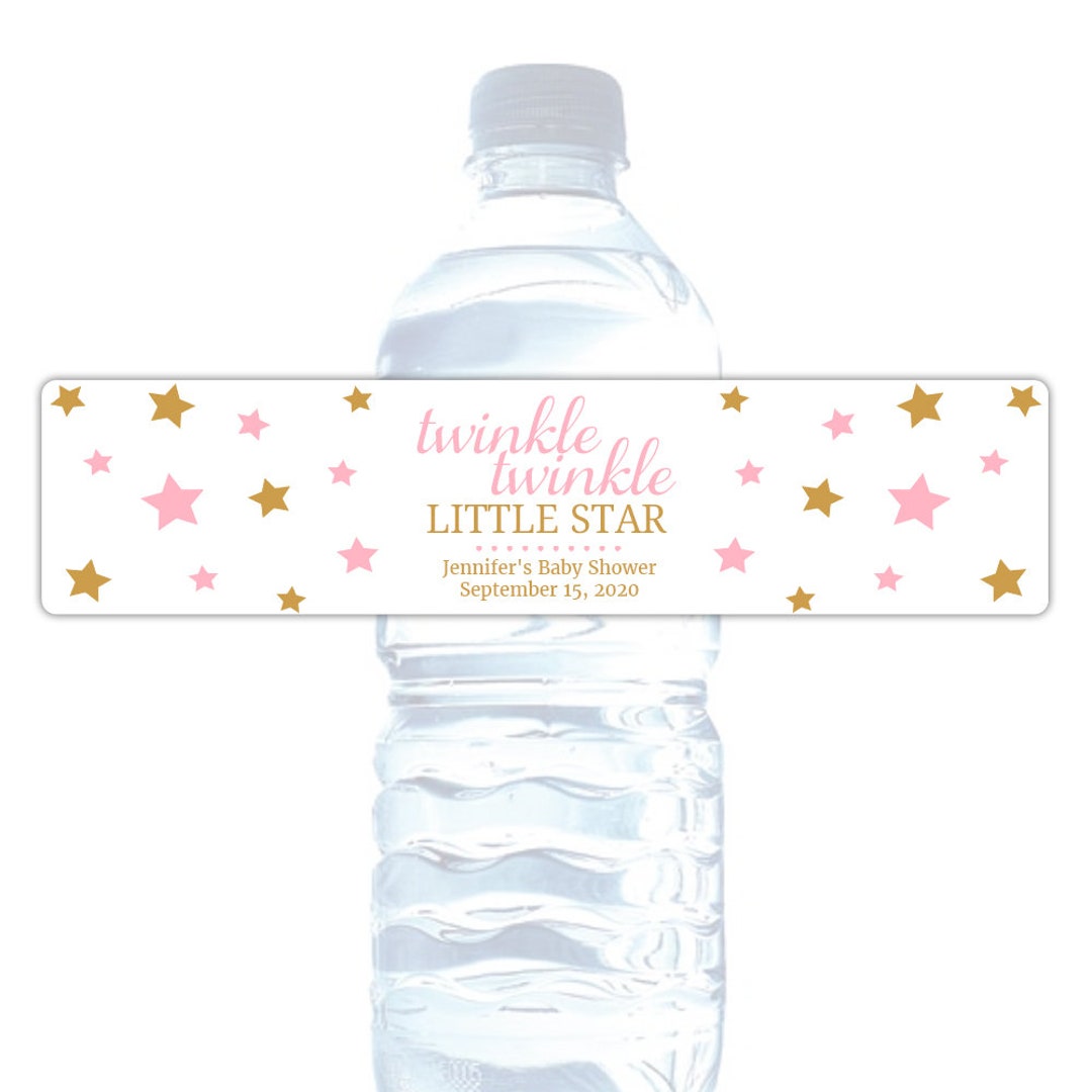 Twinkle Twinkle Little Star Water Bottle Labels Twinkle - Etsy