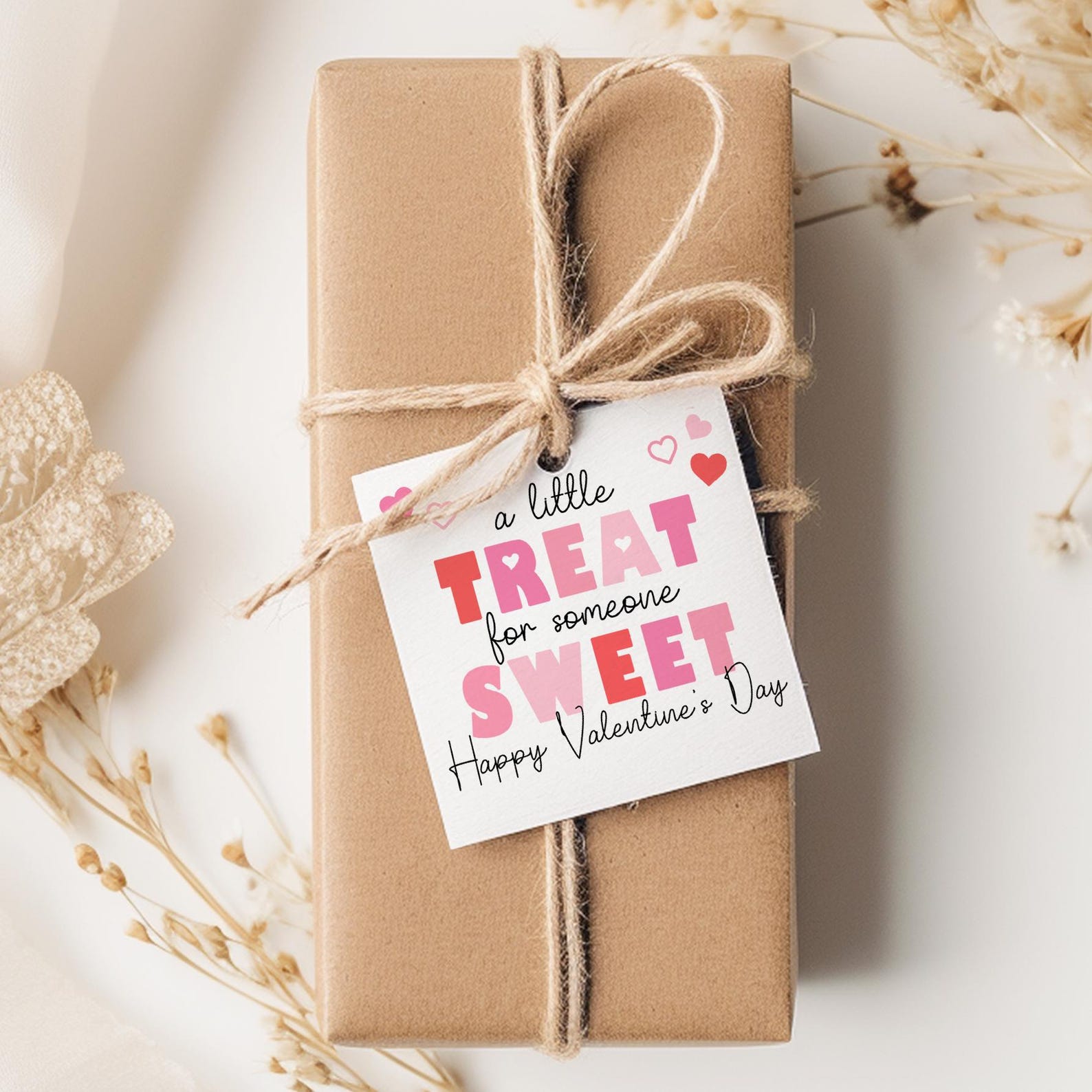 A Little Treat for Someone Sweet Tags, Printable Classroom Valentines ...