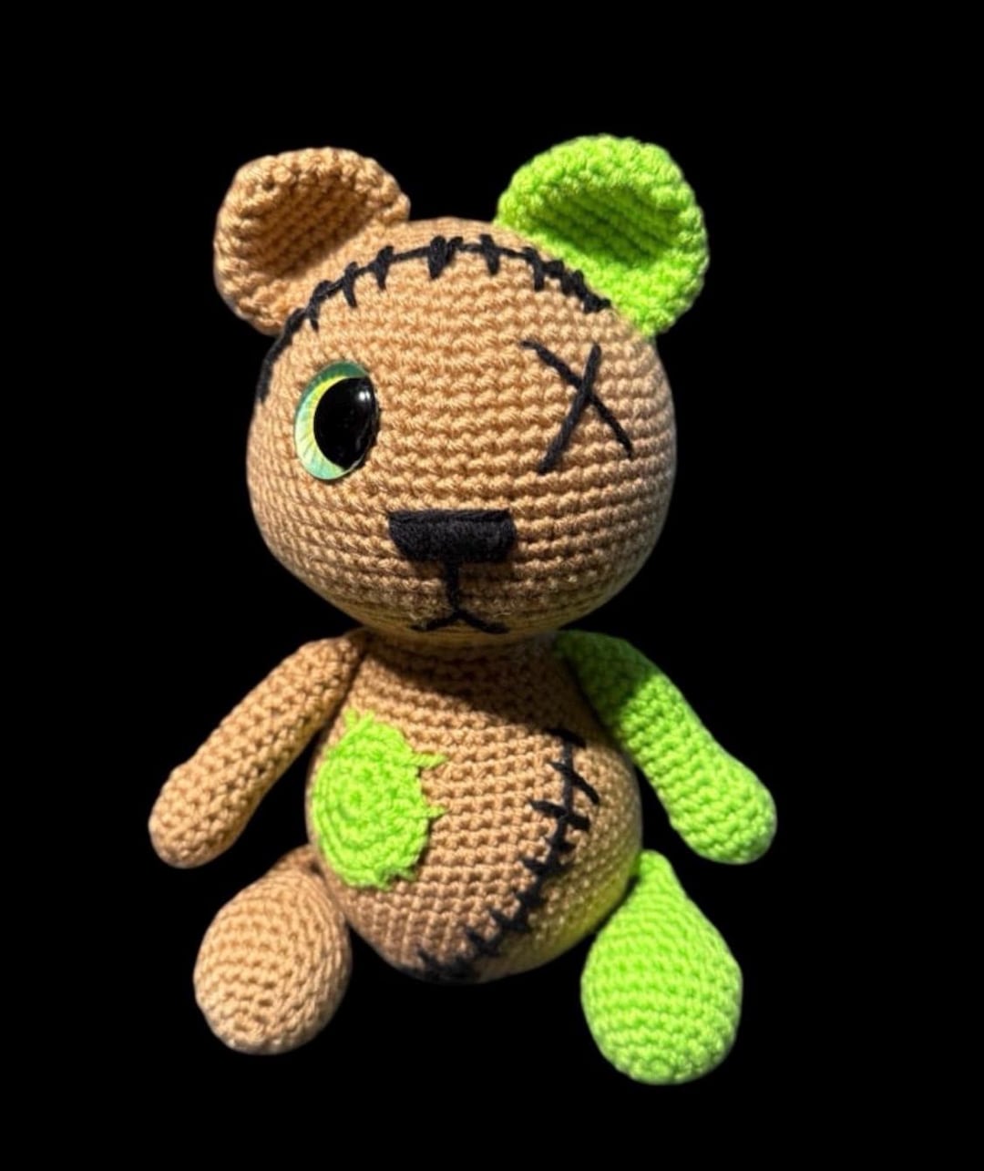 Vlad the Zombie Bear, Crochet Halloween Stuffie - Etsy