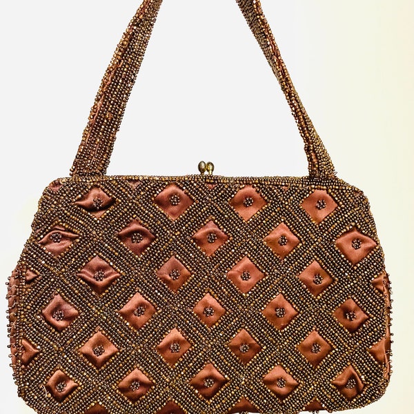 Vintage Beaded Bag - Etsy