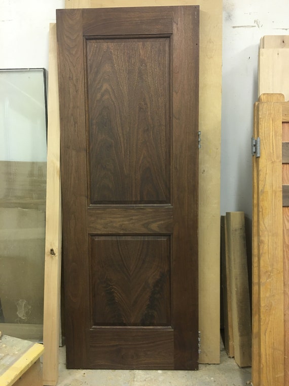 Custom Built Black Walnut Door From Reclaimed Lumber From - Etsy