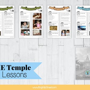 10 LDS Temple Lessons Booklet in Full Color for the Entire Family - Etsy