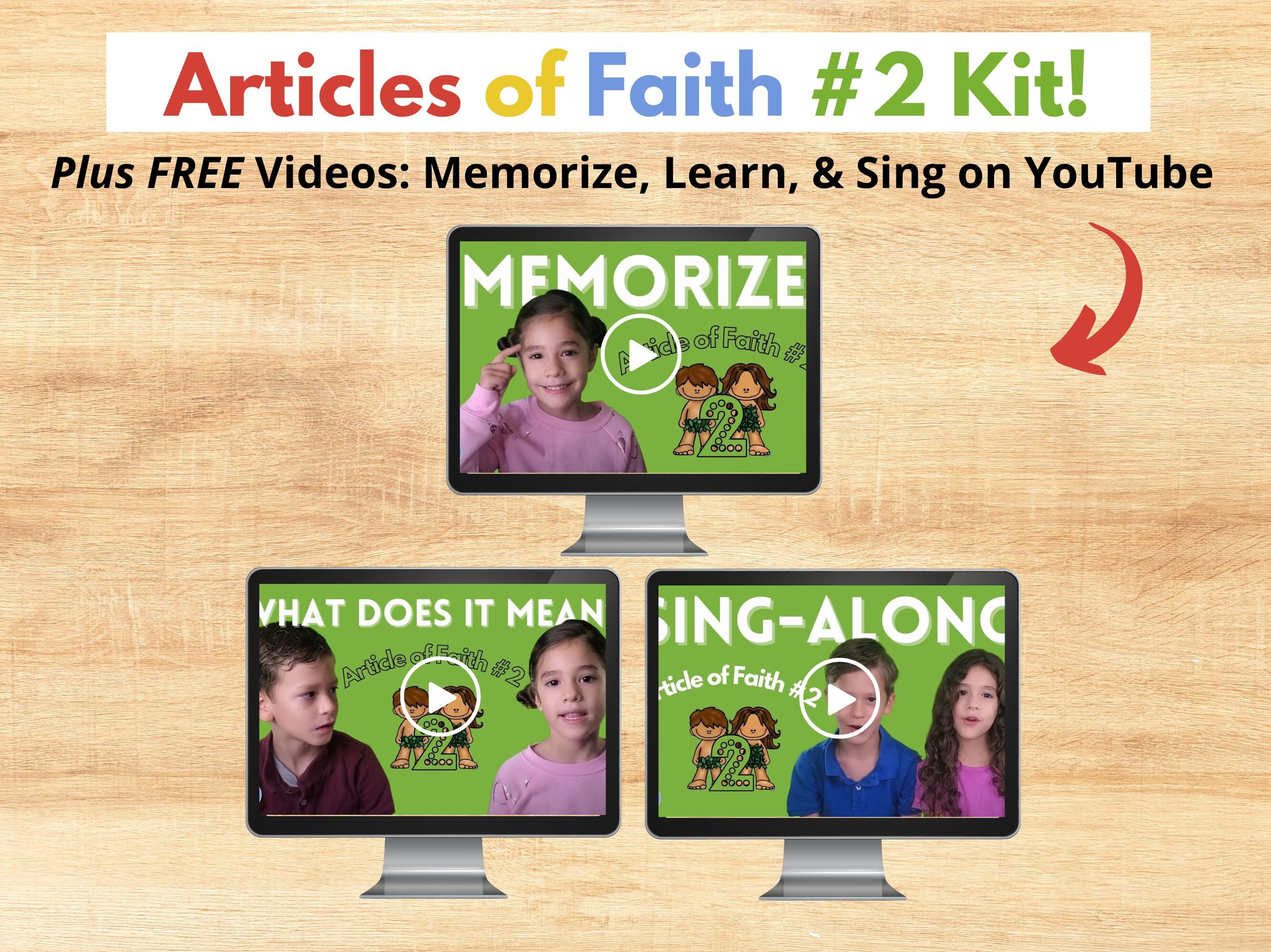 Articles of Faith #2 Complete Packet MEMORIZE the Articles of Faith - Etsy