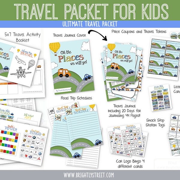 Kid Travel Journal - Etsy