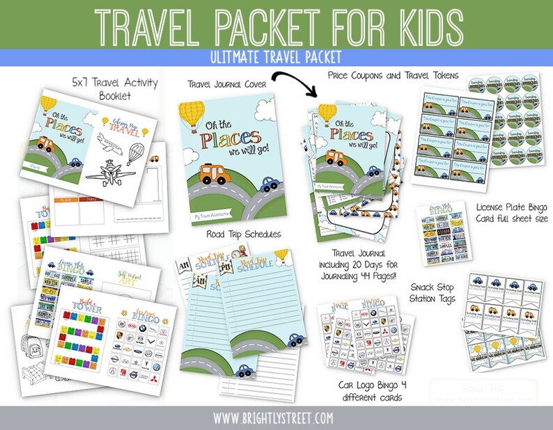 Traveling With Kids Travel Journal, Activity Book, Snack Station and ...