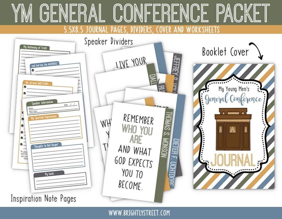 LDS General Conference Kits for Young Men - Etsy