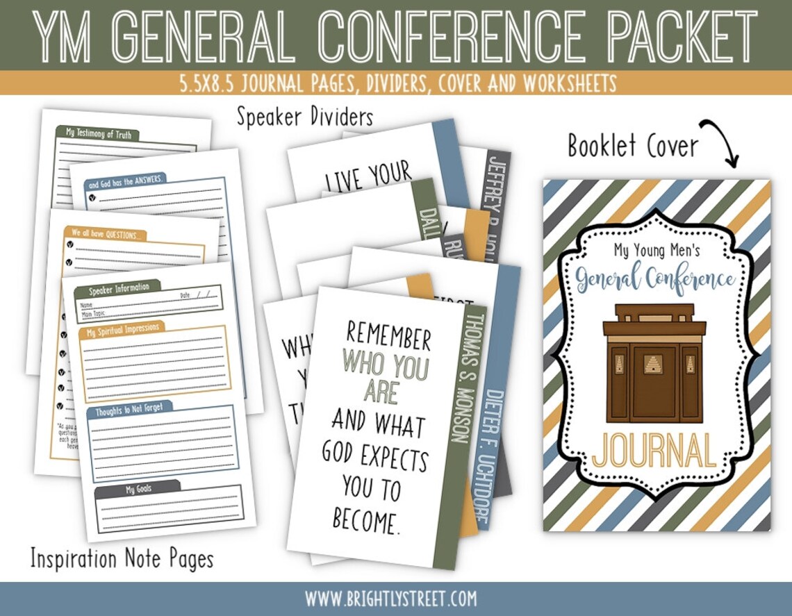 LDS General Conference Kits for Young Men - Etsy