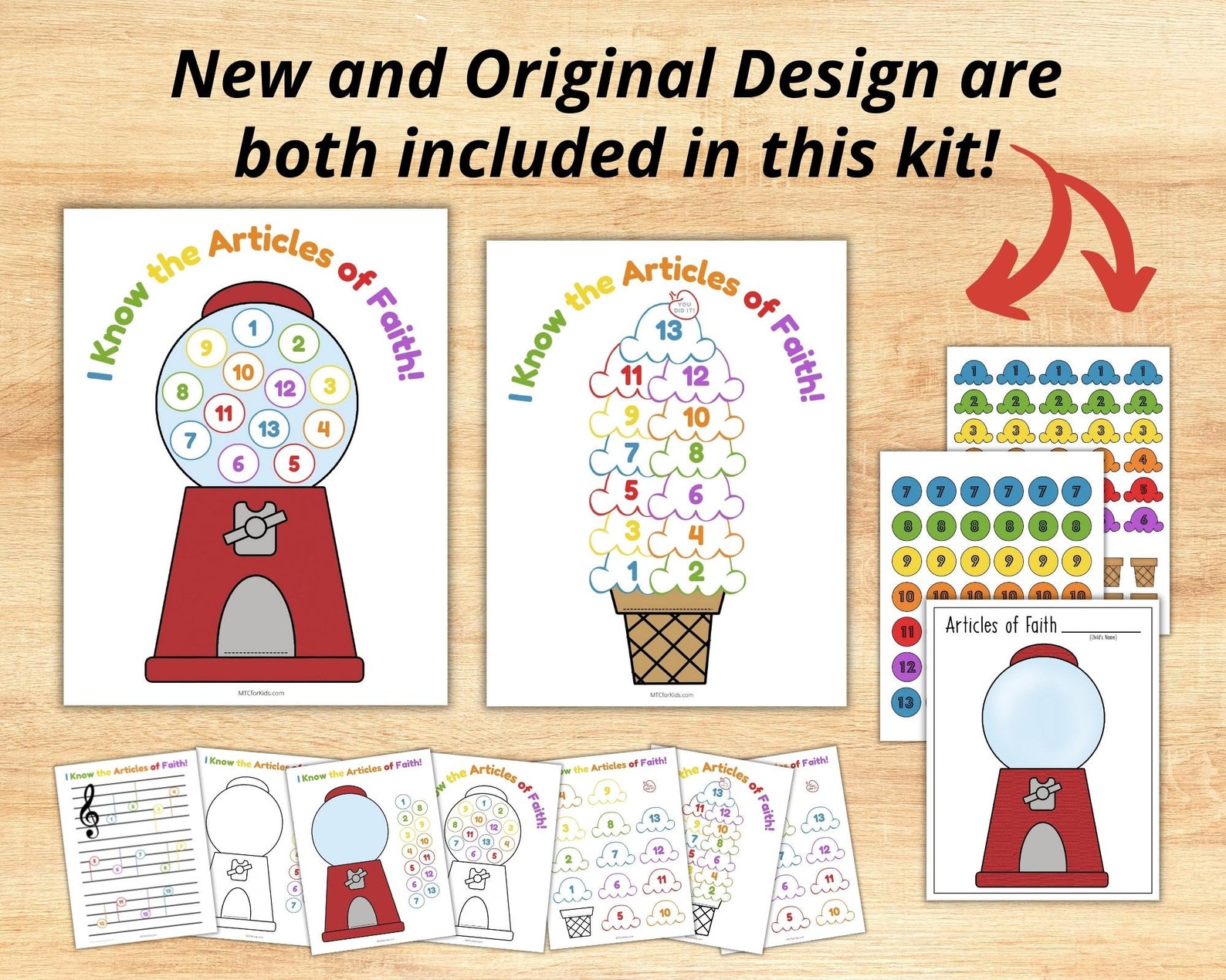 Articles of Faith Tracker Charts - Etsy
