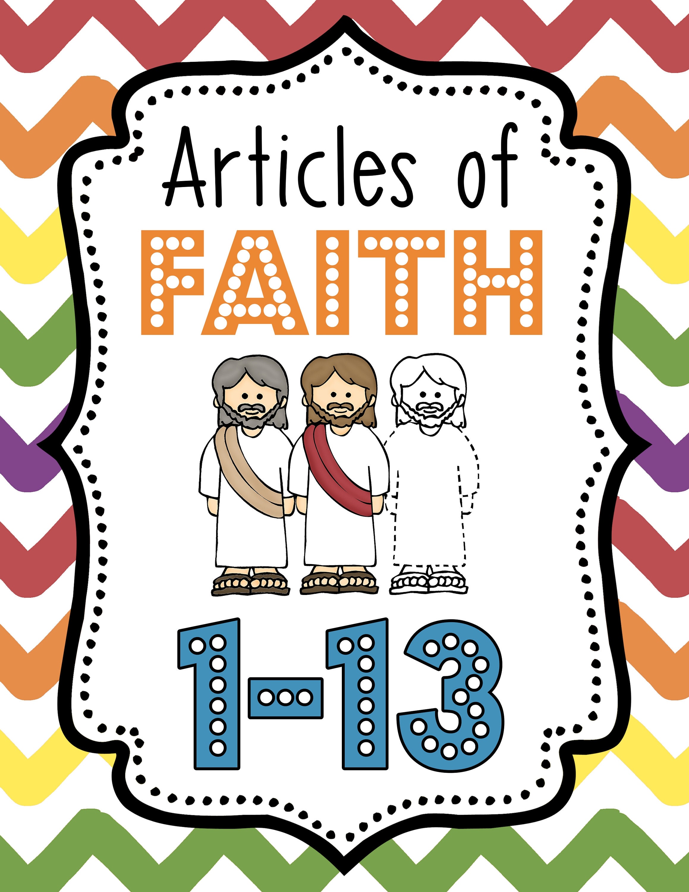 LDS Articles of Faith Posters LARGE Size 16x20 - Etsy